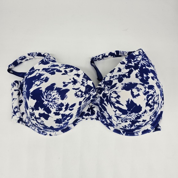 Cacique | Intimates & Sleepwear | Cacique Blue Floral Smooth Boost ...
